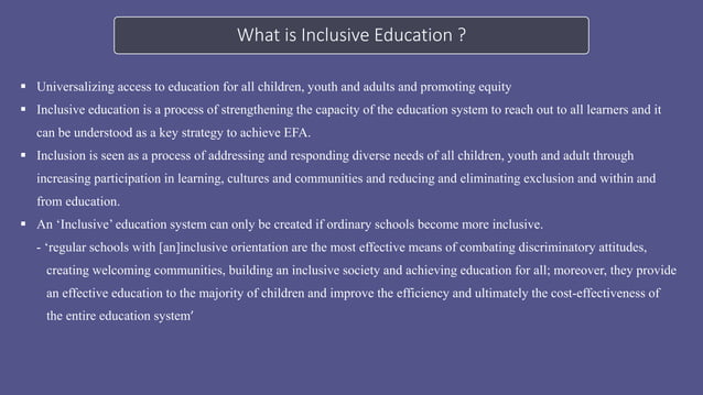 Policies Guidelines on Inclusive Education, UNESCO 2009 | PDF | Special ...
