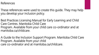 Policies guiding inclusion | PPT