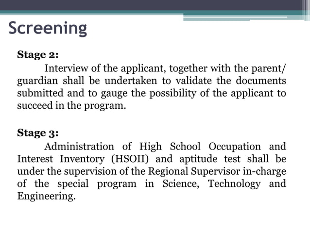 Policies on implementation of ste | PDF