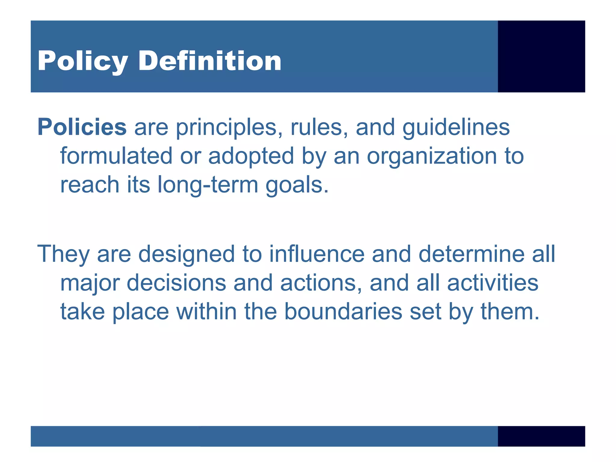 Policies & Procedures | PPT