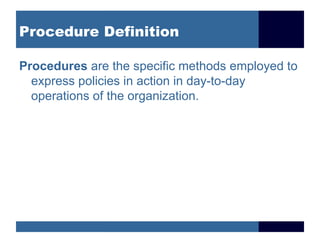 Policies & Procedures | PPT