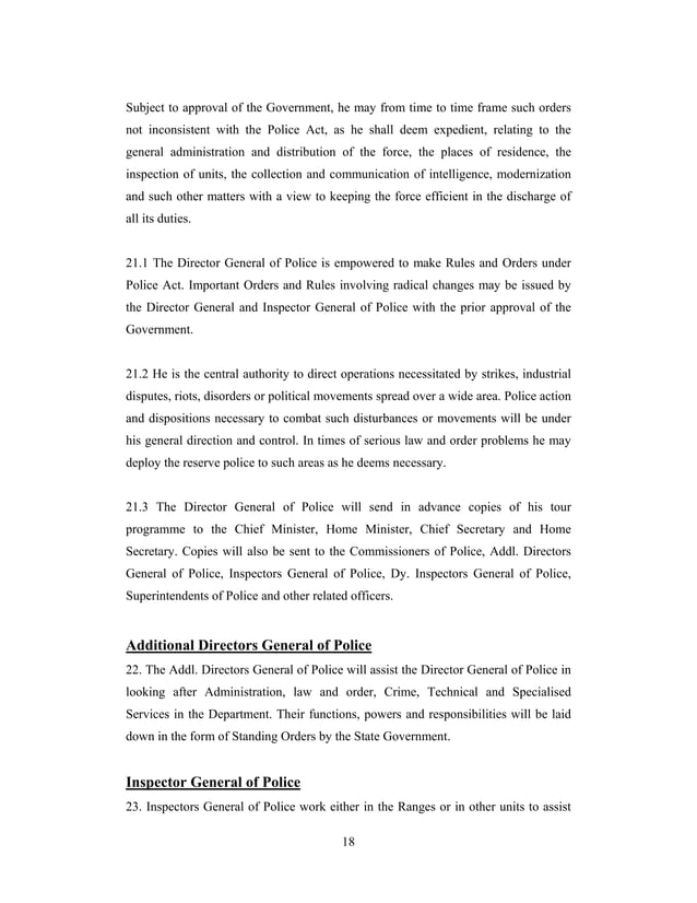 Functions, Roles and Duties of Police in General | PDF