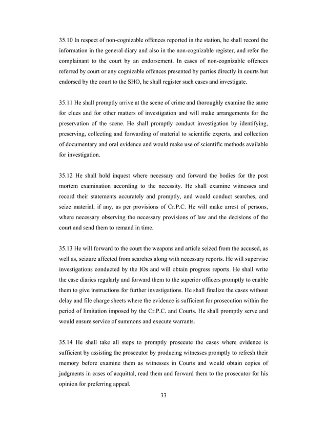 Functions, Roles and Duties of Police in General | PDF