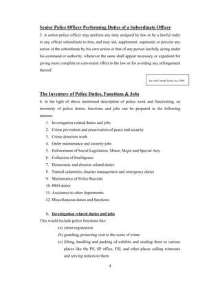 Functions, Roles and Duties of Police in General | PDF