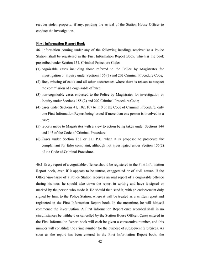 Functions, Roles and Duties of Police in General | PDF