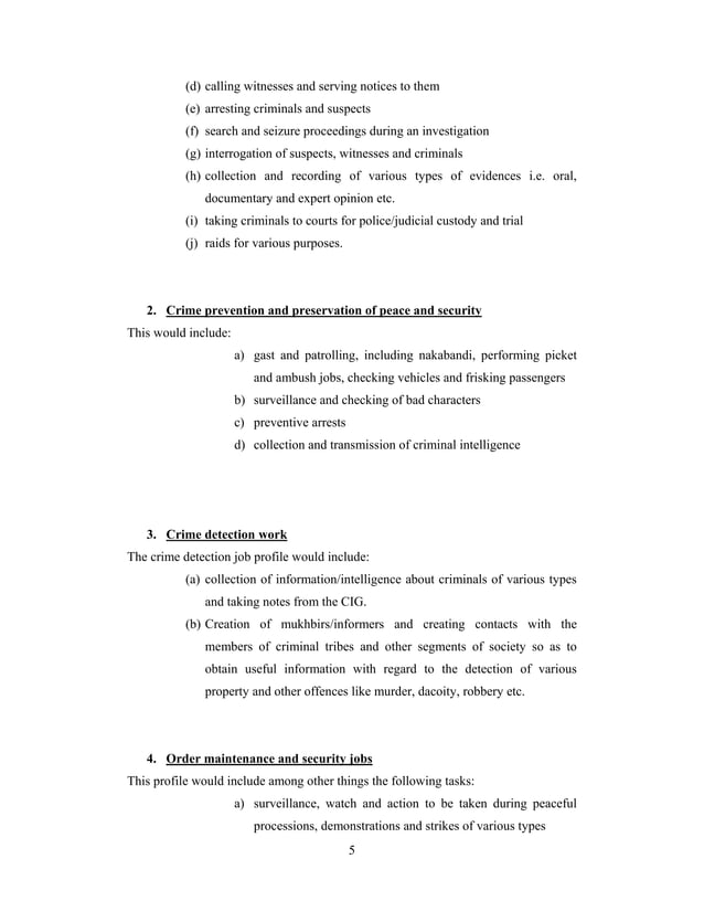 Functions, Roles and Duties of Police in General | PDF