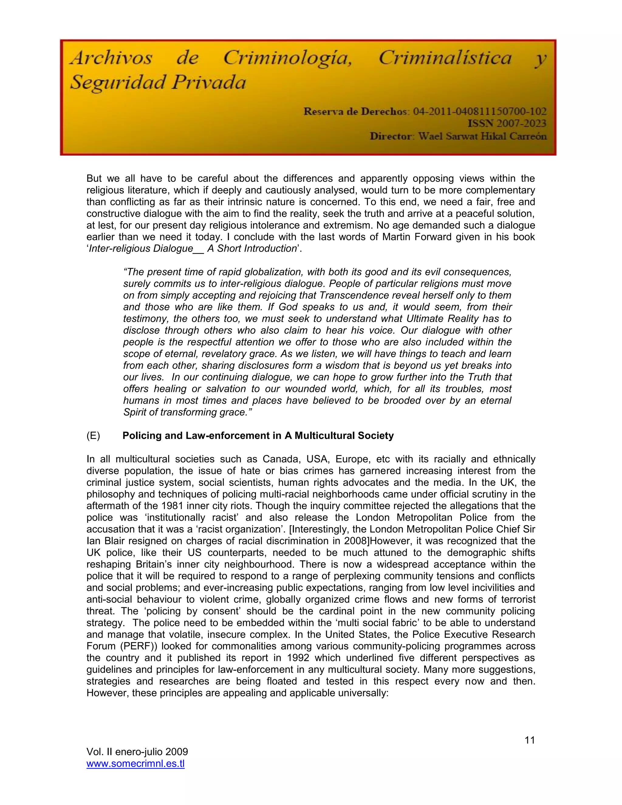 Policing in a multicultural society | PDF