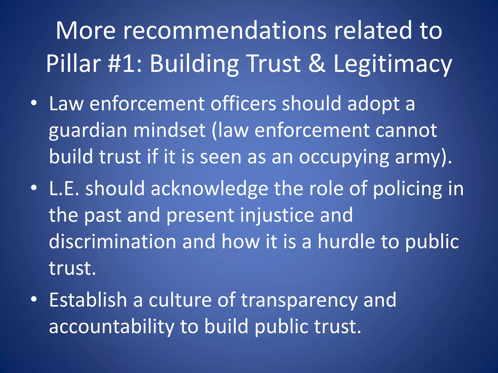 21st Century Policing Presentation | PPTX