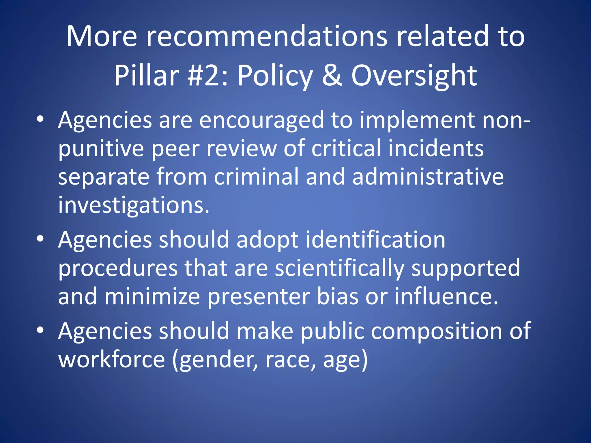 21st Century Policing Presentation | PPTX