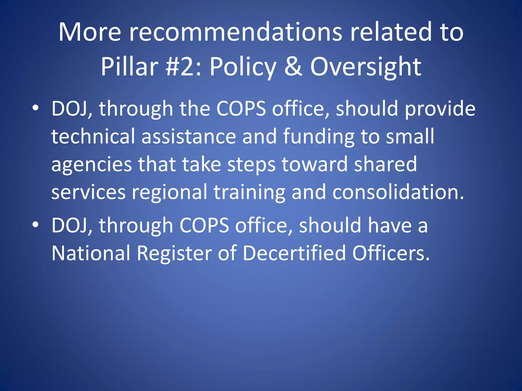 21st Century Policing Presentation | PPTX