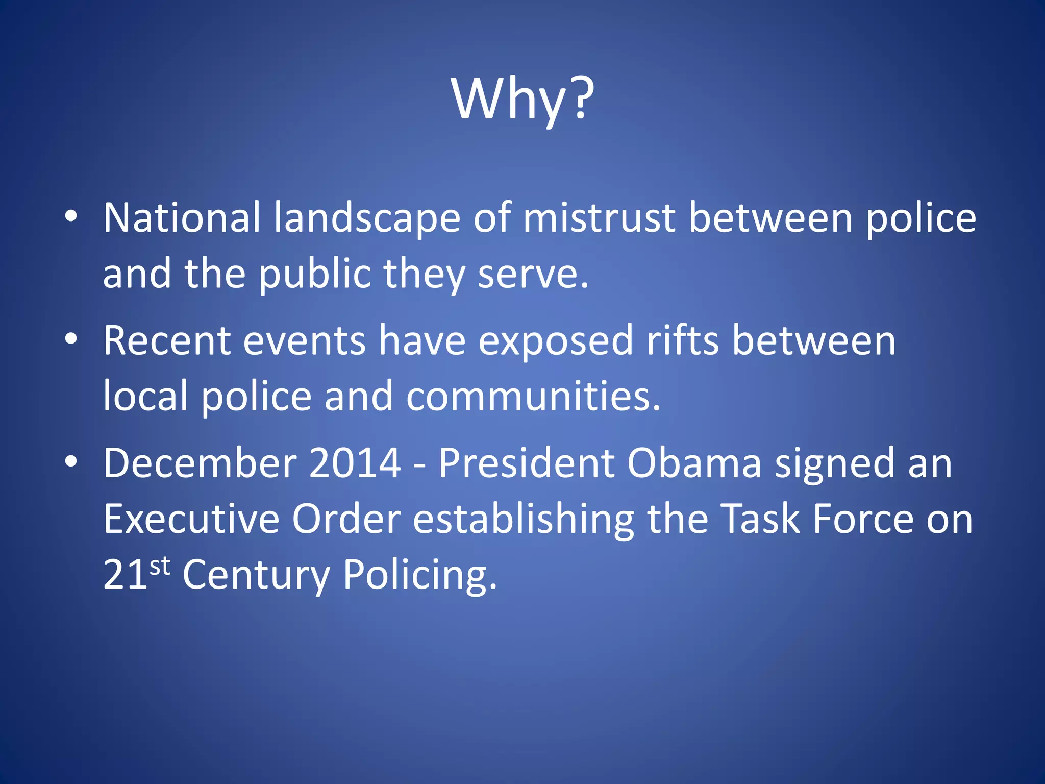 21st Century Policing Presentation | PPTX