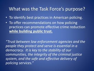21st Century Policing Presentation | PPTX