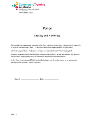 Policy 010-literacy-and-numeracy | PDF