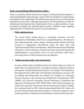 Policy and Infrastructure Development | PDF