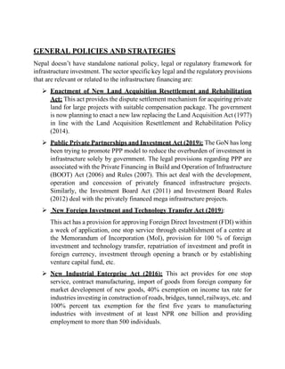 Policy and Infrastructure Development | PDF