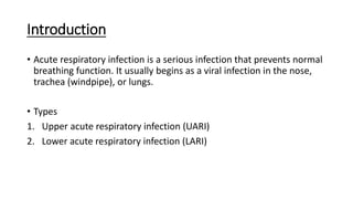 Control of Acute respiratory infection in Nepal 77/78 | PPTX