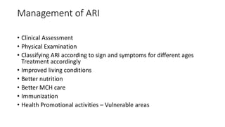 Control of Acute respiratory infection in Nepal 77/78 | PPTX