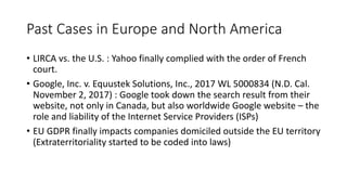 Policy and Technical Solutions for Online Cross-Border Legal Problems ...