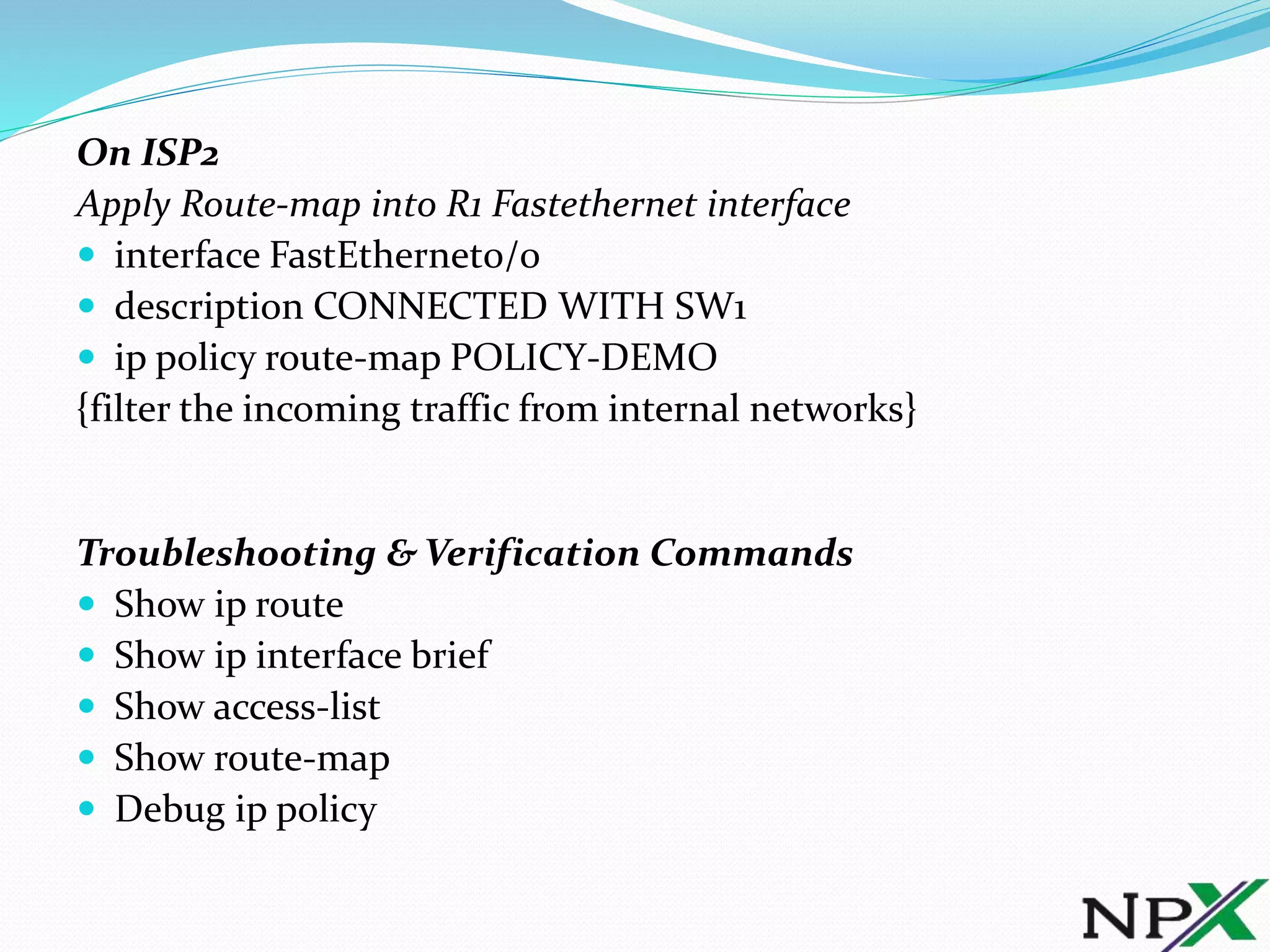 Policy Based Routing | PPTX