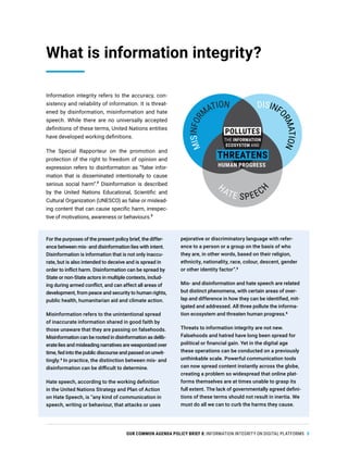 Policy-brief-information-integrity on digital platform. | PDF | Social ...