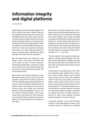 Policy-brief-information-integrity on digital platform. | PDF