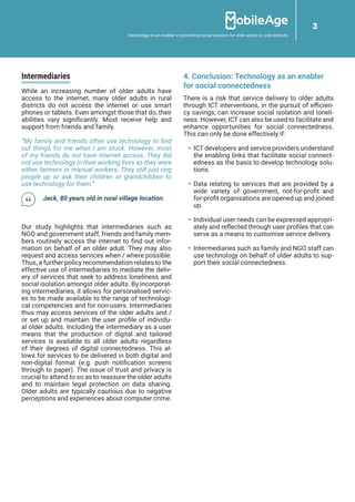 Policy Brief : Digital strategies to address loneliness and social isolation amongst older ...