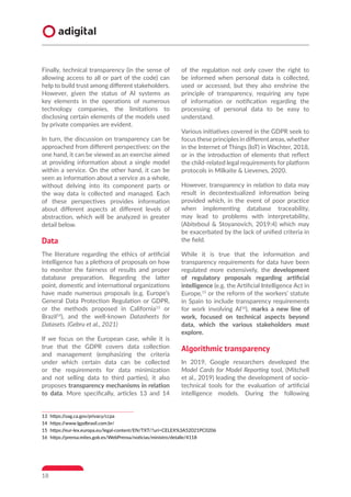 A.I.: transparency and ethics certifications 2023 | PDF