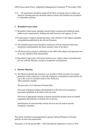 Policy conservation final | PDF