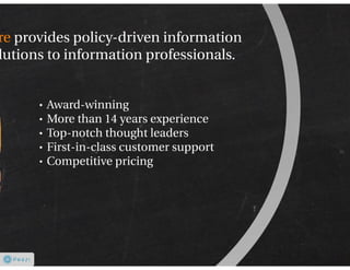 Policy-Driven Information Governance | PPT