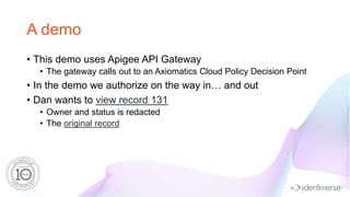 Policy enabling your services - using elastic dynamic authorization to control access to your ap ...