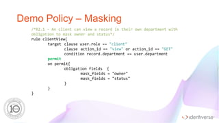 Policy enabling your services - using elastic dynamic authorization to control access to your ap ...