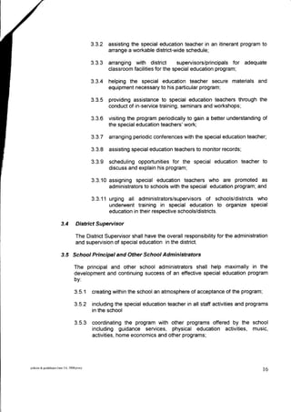 Policy guidelines-for-sped | PDF | Special Needs Kids | Parenting