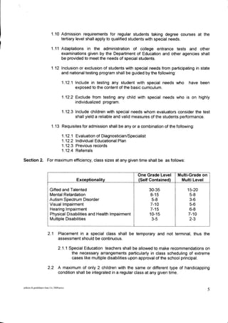 Policy guidelines-for-sped | PDF | Special Needs Kids | Parenting