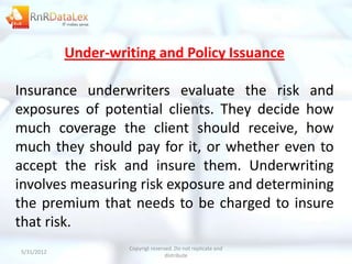 Policy Administration Transactions In Insurance | PPTX