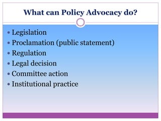 Policy advocacy islamabad ashraf | PPTX | Politics