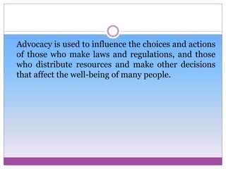 Policy advocacy islamabad ashraf | PPTX