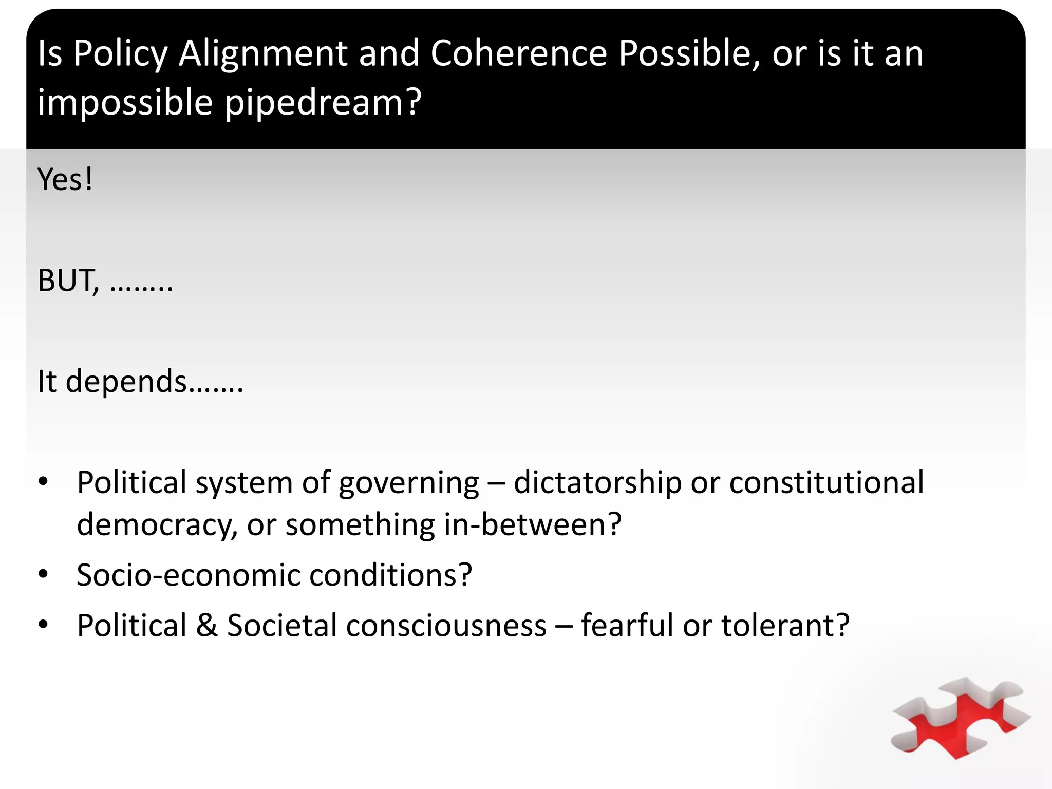 Policy alignment and policy coherence | PDF | Political Issues & policy ...