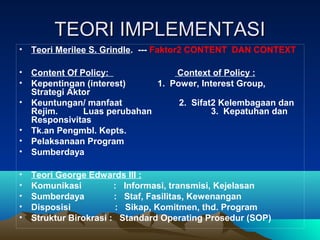 Policy analist & implementasi kebijakan | PPT