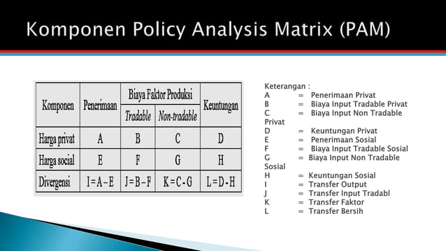 Policy Analysis Matrix | PPTX