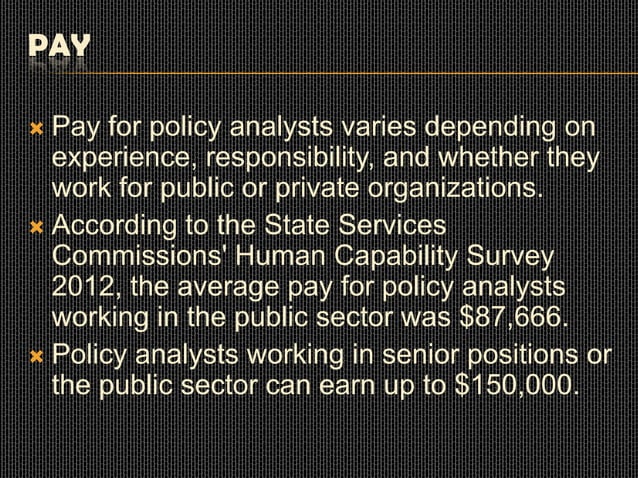 Policy analyst | PPT