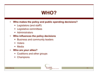 Policy and Advocacy Slides | PDF