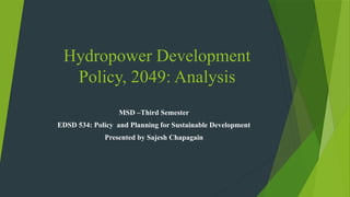 policy and planning hydropower development ppt.pptx