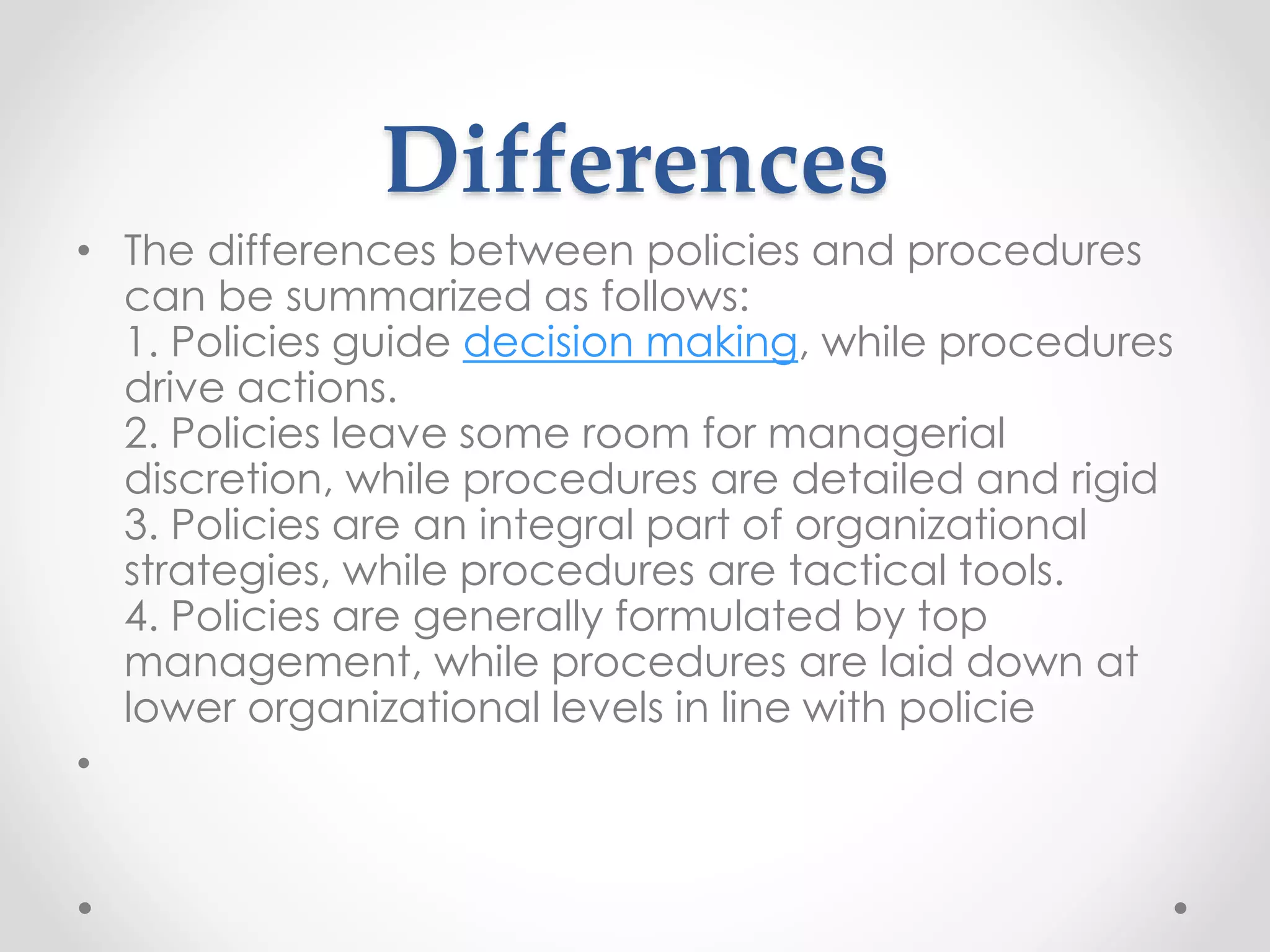 Policy and procedure | PPTX