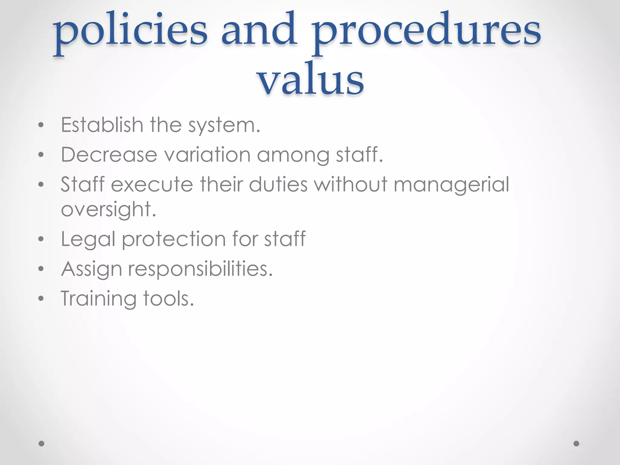 Policy and procedure | PPTX