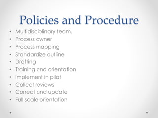 Policy and procedure | PPTX