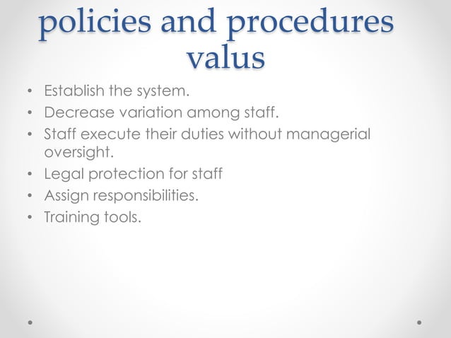 Policy and procedure | PPTX