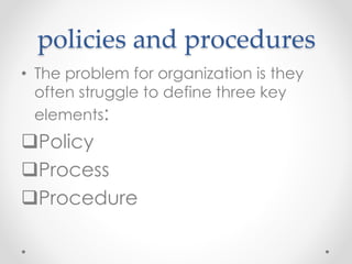 Policy and procedure | PPTX