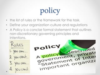Policy and procedure | PPTX