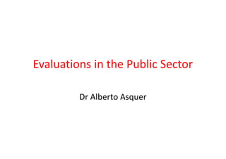 Policy and programme evaluation | PPT