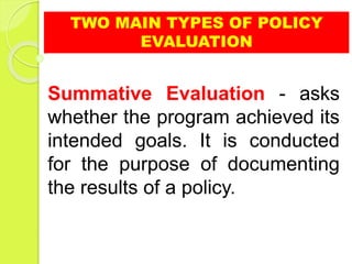 Policy Review/Evaluation | PPTX